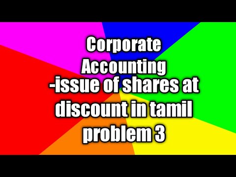 #Corporate Accounting#Issue of shares at Discount#Problem3# - YouTube