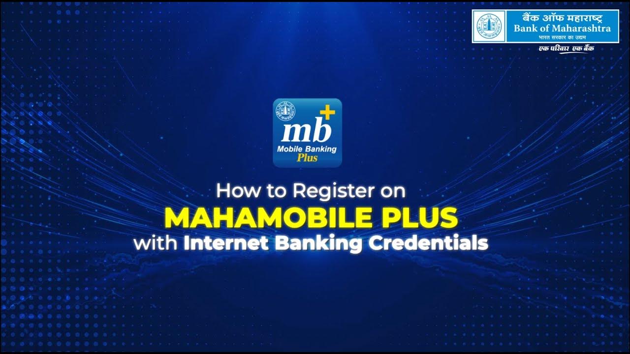How to Register Mahamobile Plus with Internet Banking Credentials | Mobile Banking Tutorial ...