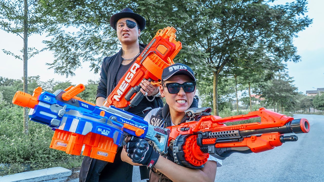 Nerf Guns War : Mighty Police Of SEAL TEAM Attack Leader One Eye Of ...