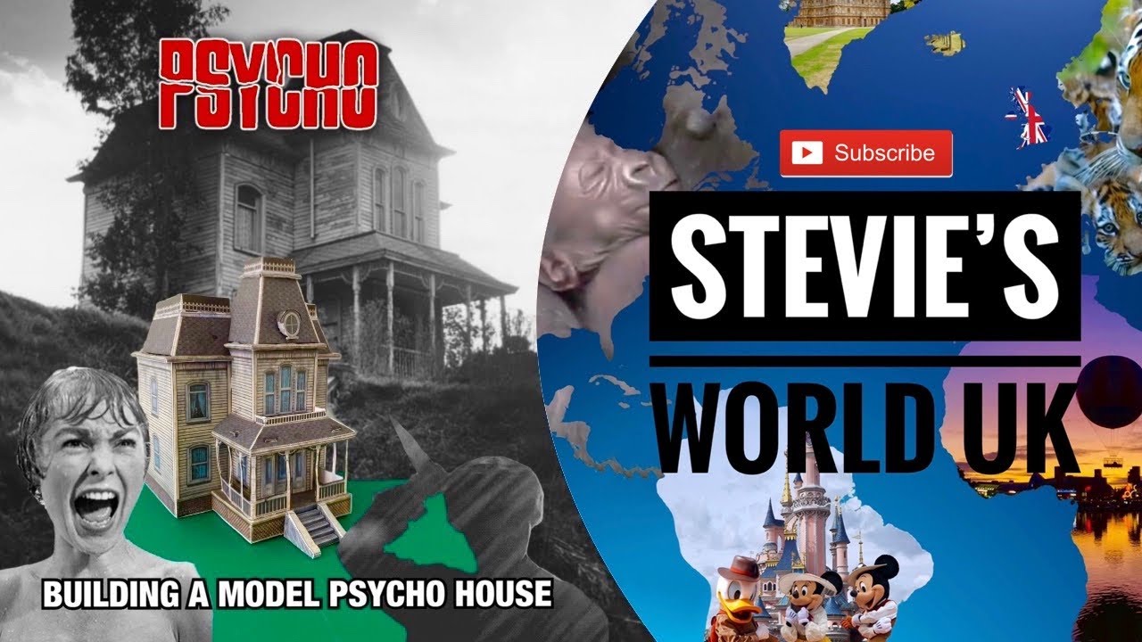 HOW TO BUILD A MODEL NORMAN BATES HOUSE FROM PYSCHO - TIME LAPSE - YouTube