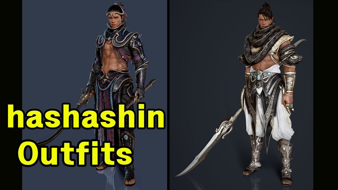 BDO hashashin awakening&succession Outfits - YouTube