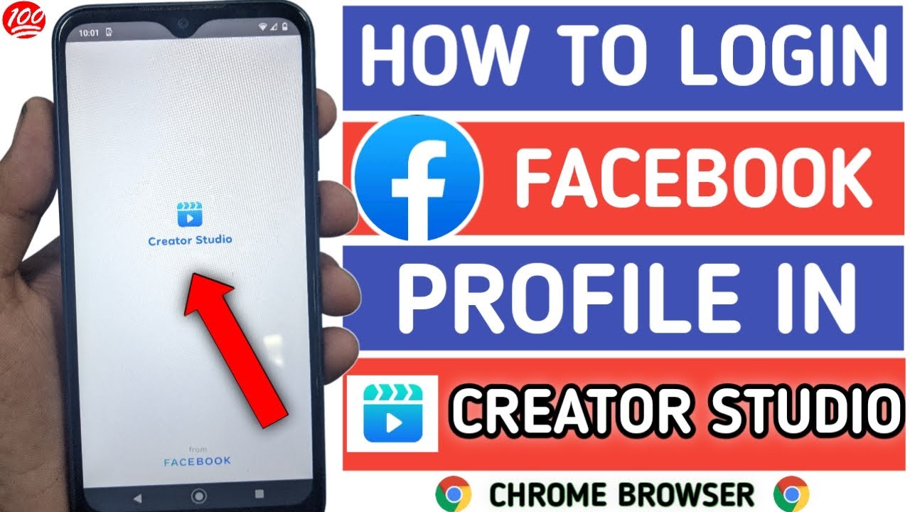 How to login Facebook profile in creator studio | Facebook profile ko creator studio mein kaise ...