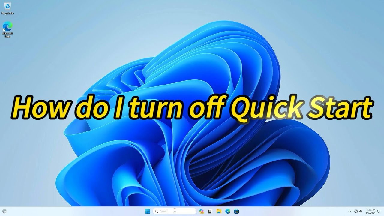How do I turn off Quick Start - YouTube