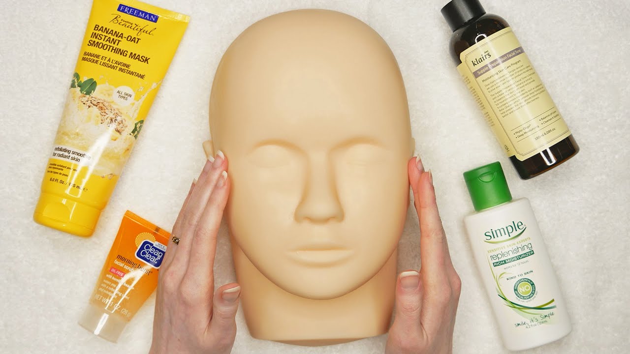 ASMR Tingly Spa Facial On Doll Head - YouTube