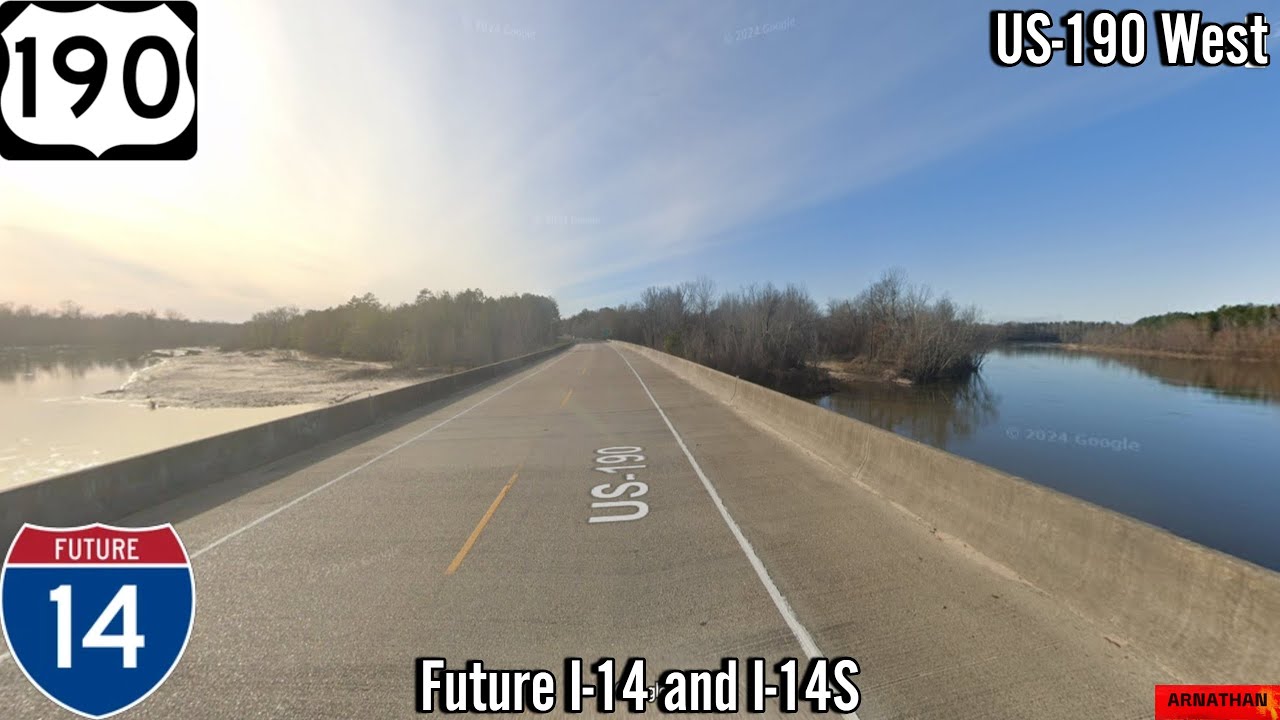 US-190 West: Future I-14 and I-14S - YouTube