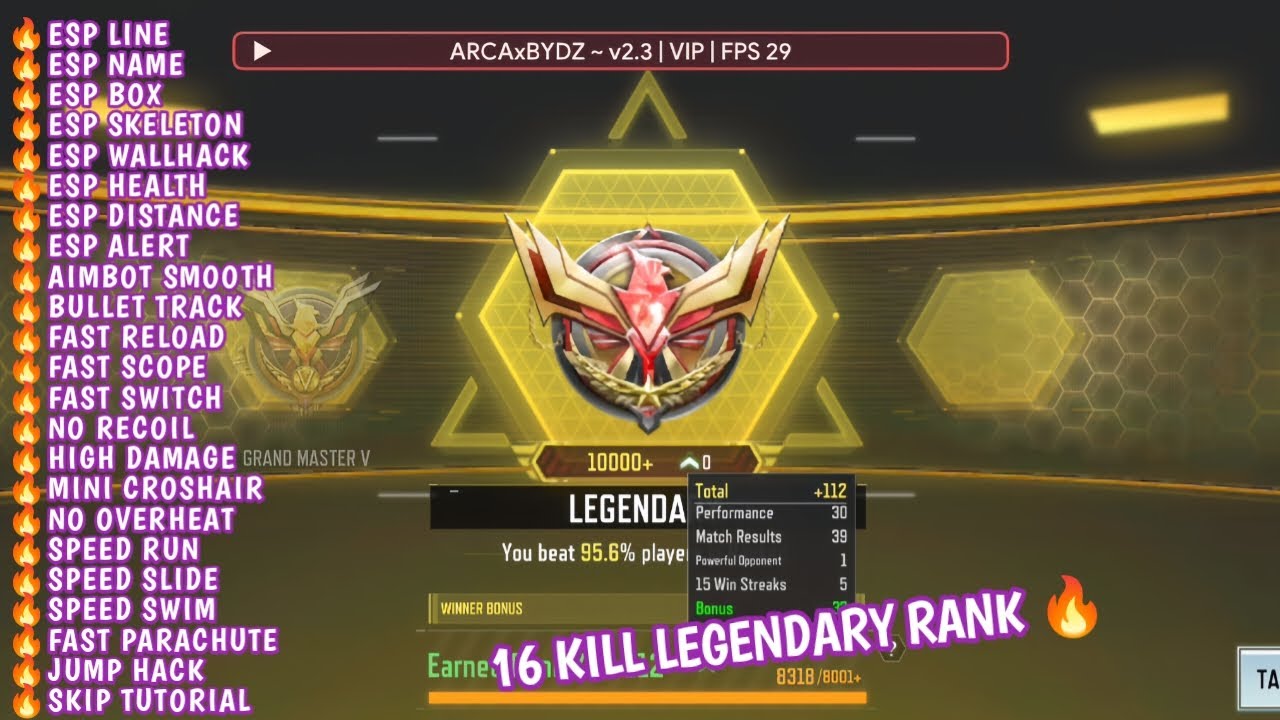 MOD MENU CALL OF DUTY MOBILE GARENA 1.6.48 - YouTube