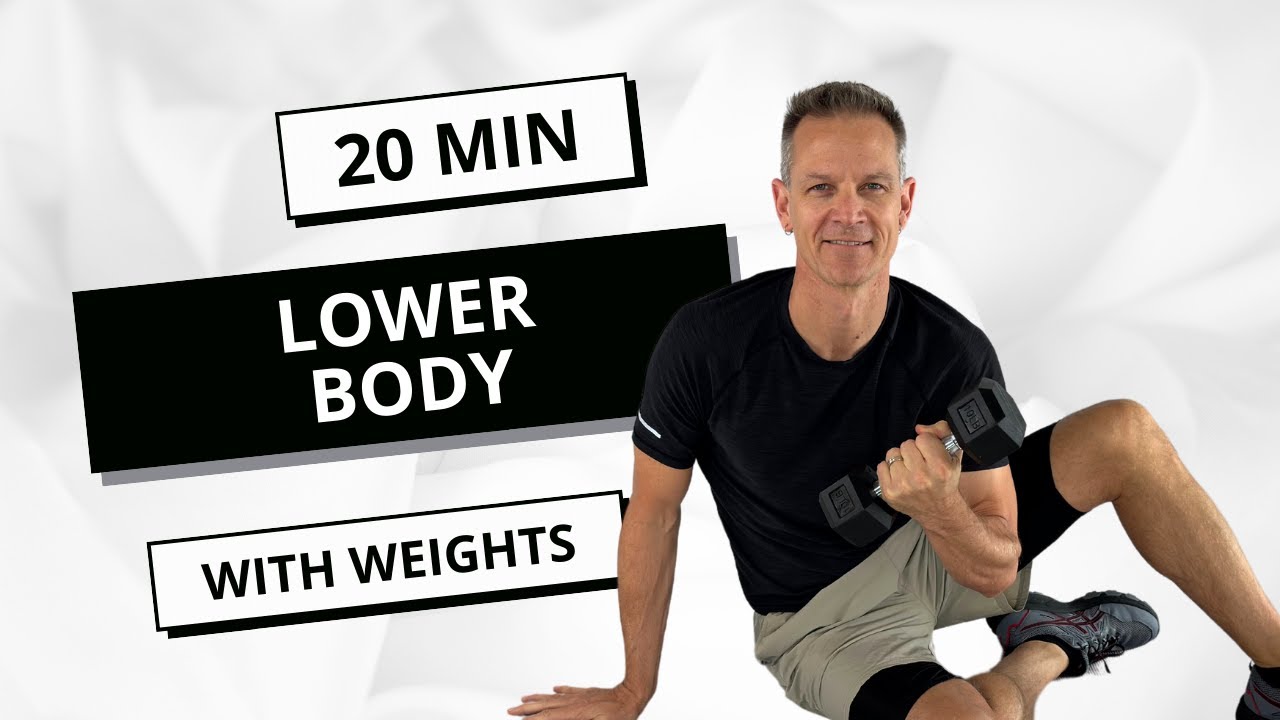 20 Minute Lower Body Workout At Home With Dumbbells - YouTube
