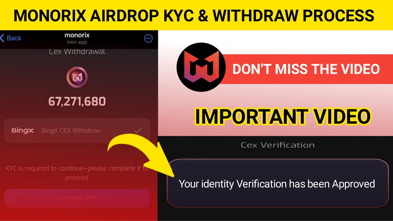 Monorix AirDrop Withdraw || Monorix AirDrop Withdrawal Update ...