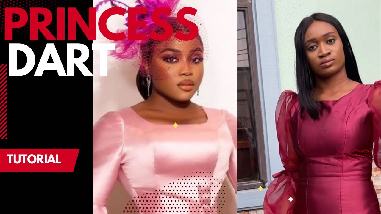 PRINCESS DART TUTORIAL/ SEW-ALONG. CUT AND SEW A PRINCESS DART WITH ME ...