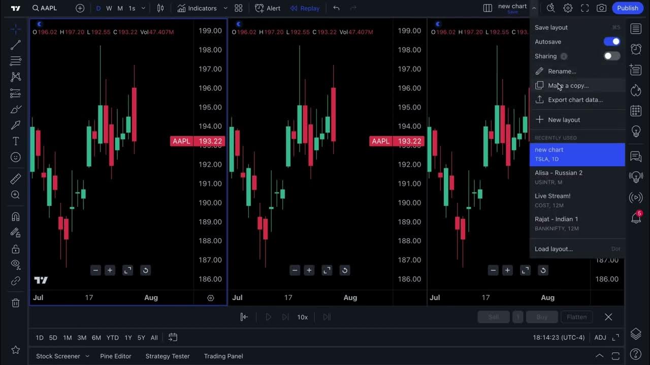 Tutorial #1 How to start charting on TradingView - YouTube