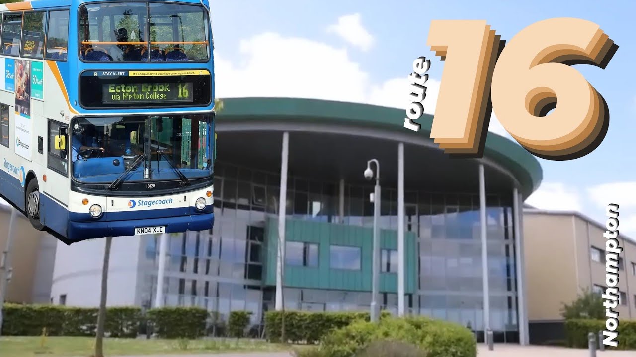 Bus route 16 Ecton Brook Northampton Stagecoach Midlands - YouTube