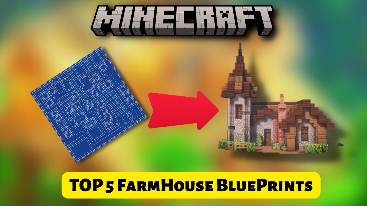 5 Best Minecraft Farmhouse Build Blueprints in 2022 - YouTube
