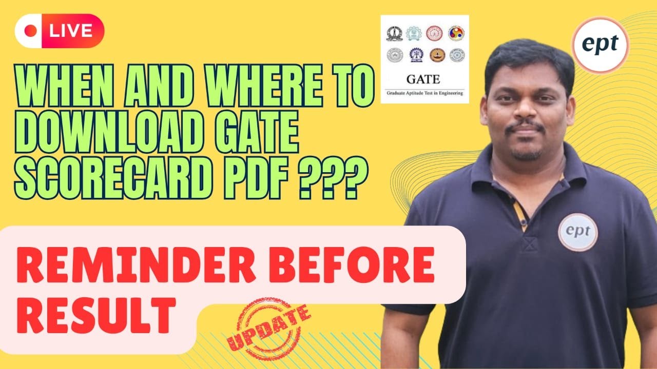 GATE 2025 Results: Download Your Scorecard Now! - YouTube