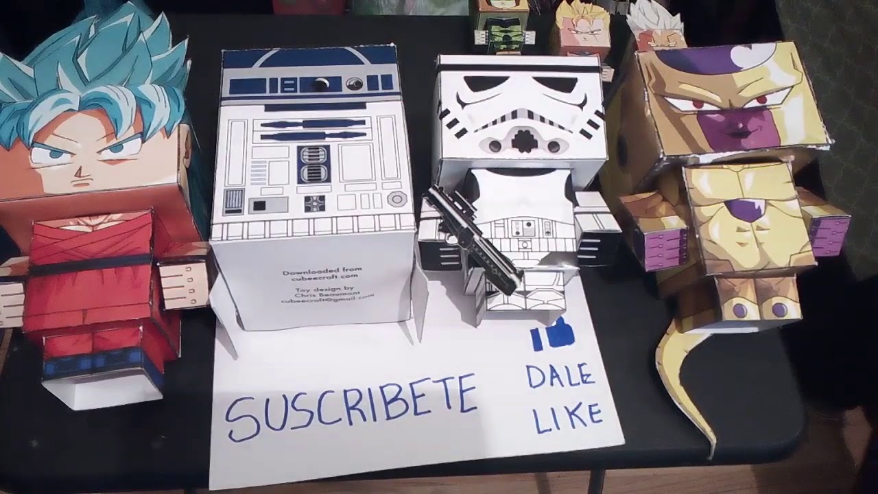 CUBEECRAFT GIGANTES GOKU# MARIO BROS# STAR WARS# INCREIBLES!! - YouTube