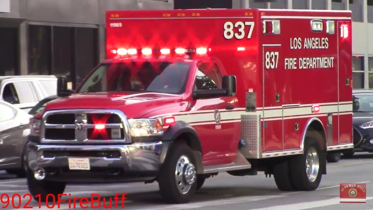 LAFD Rescue Ambulance Response Compilation - YouTube