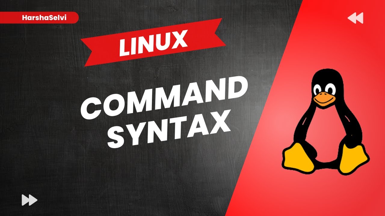 Linux Command Syntax Tamil Harshaselvi Youtube