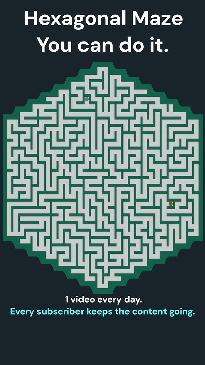 The Maze 22 Hexagonal #shorts #maze #mazerunner #braintest #braingames ...