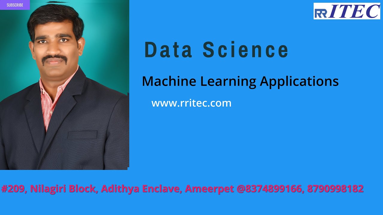 Machine Learning Application ||Complete Machine Learning Tutorial|| Machine Learning Intro|| RR ...