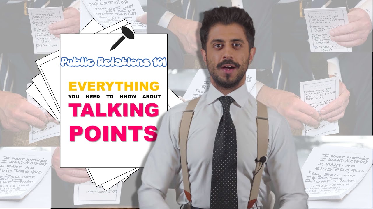 Public Relations 101: What are TALKING POINTS? - YouTube