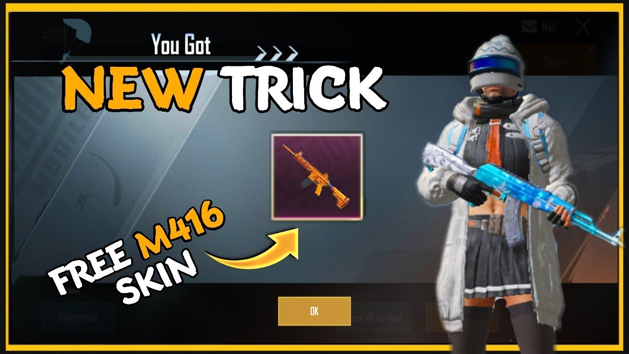GET M416 ORANGE SKIN IN PUBG MOBILE 100% WORKING REDEEM CODE TO GET ...