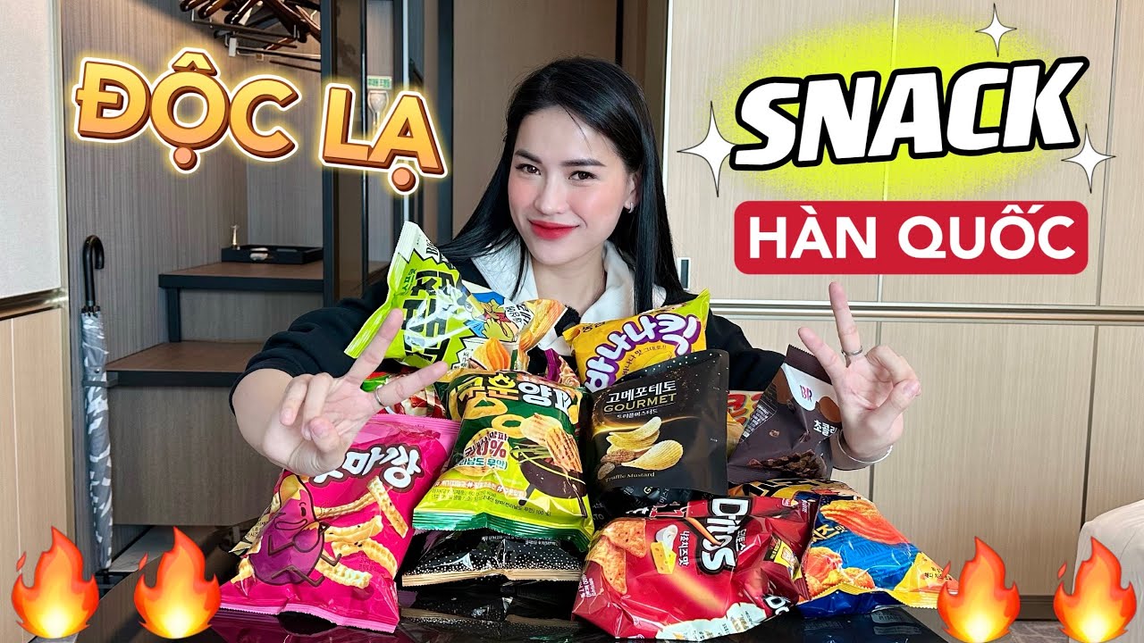 ĐẾN KOREA THỬ SNACK HÀN QUỐC | ĐỦ LOẠI ĐỘC LẠ: Nấm Truffle, Tokbokki ...
