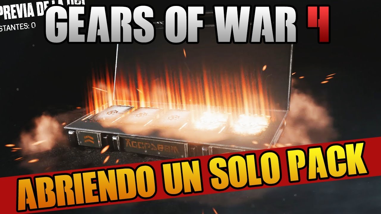 ABRIENDO UN SOLO PACK DE LA URI!! GEARS OF WAR 4 - YouTube