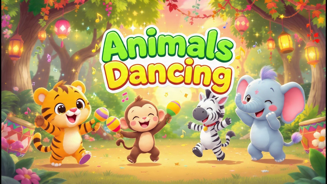 Happy Animals Dance Show | 3D Cute Cartoon | Funny Dancing Animals ...
