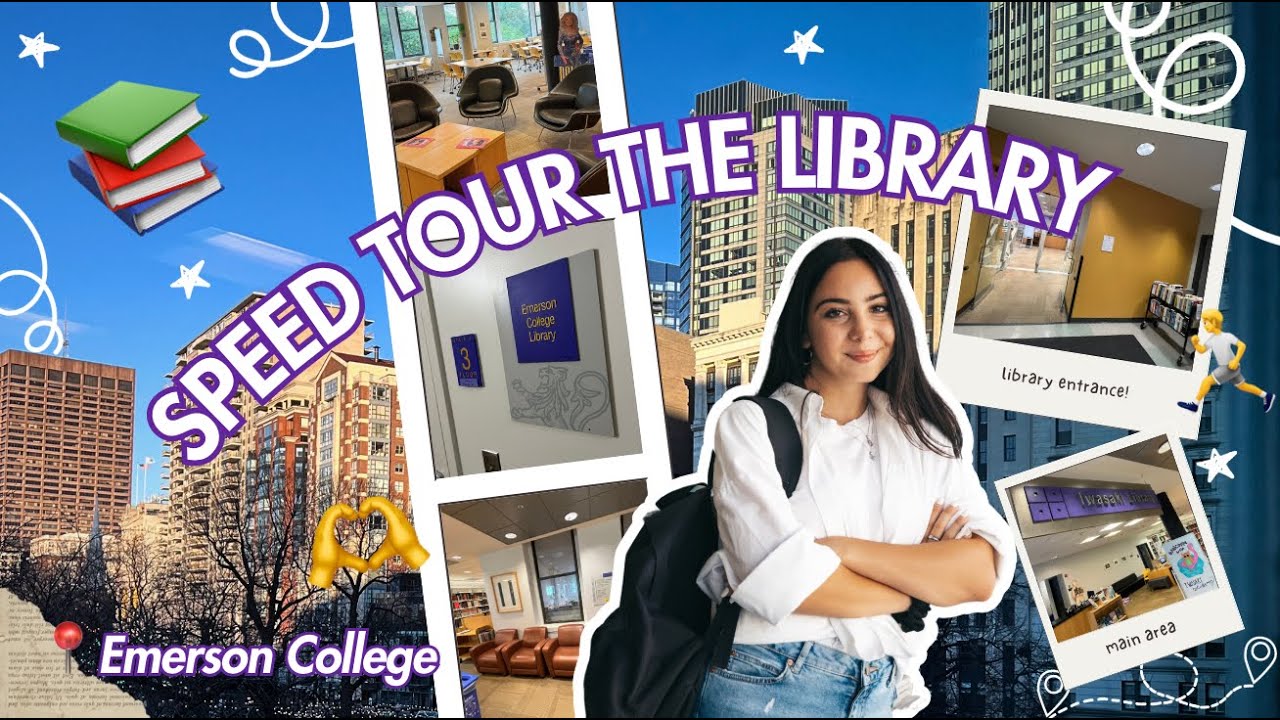 SPEED TOUR THE EMERSON COLLEGE LIBRARY! - YouTube