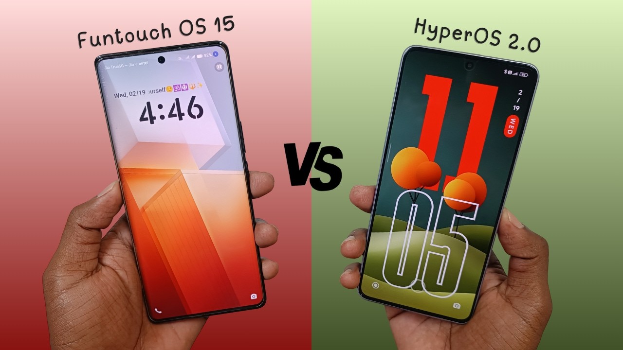 Funtouch OS 15 Vs HyperOS 2.0 Comparision - Which One is Better - YouTube