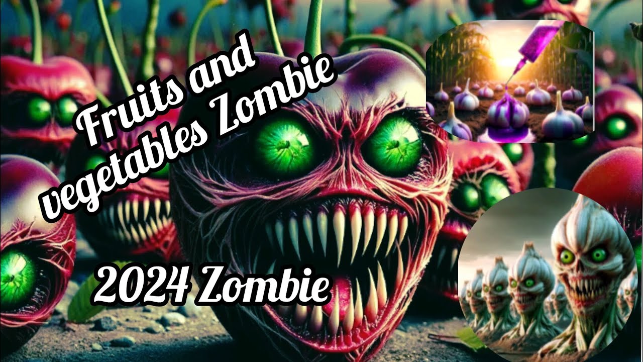 सेब ज़ोंबी में बदल गया ।। zombie 2024 । fruit and vegetables zombie।🥰# ...