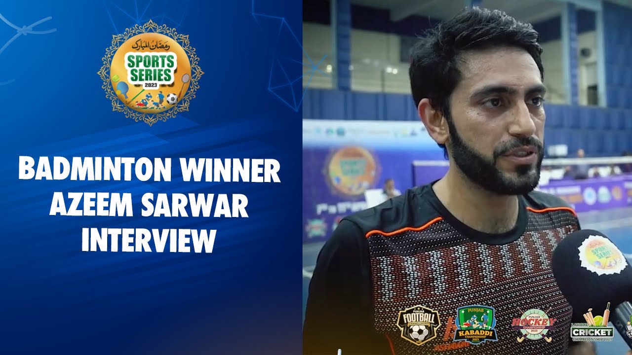 Badminton Winner Azeem Sarwar Interview | Sports Series 2023 | MIA2T - YouTube