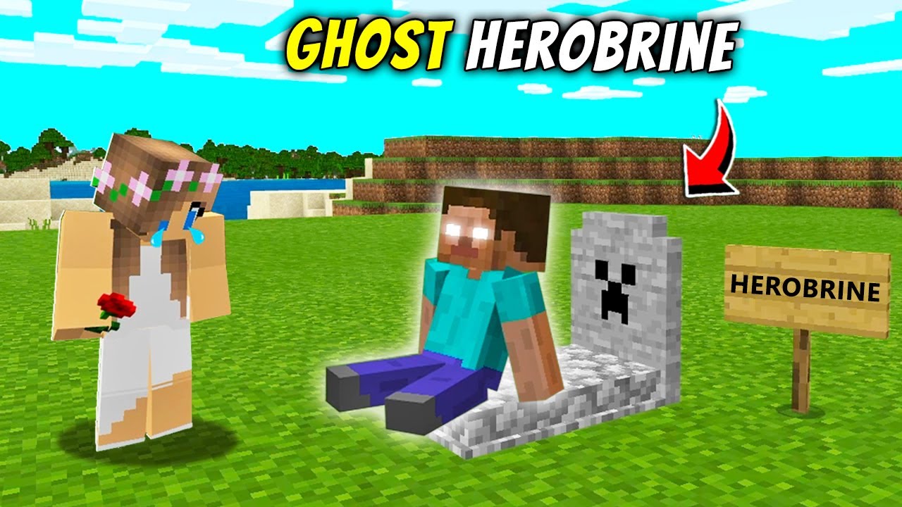 Herobrine Turned into Evil Ghost in Minecraft - YouTube