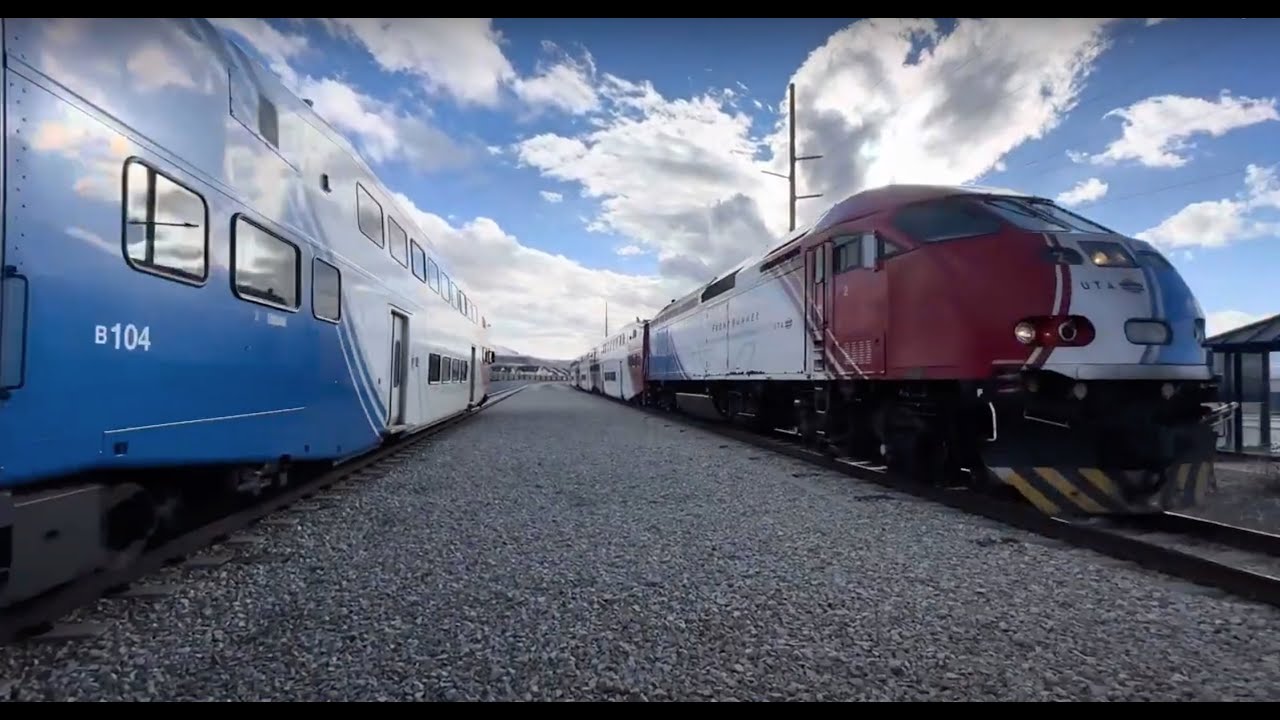 Frontrunner at Draper, Utah - YouTube