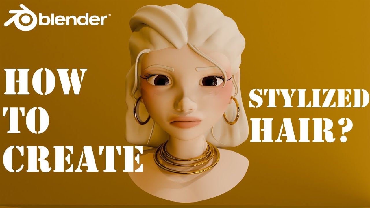 How To Create Stylized Hair? | Sculpting & Modeling | Blender Tutorial ...