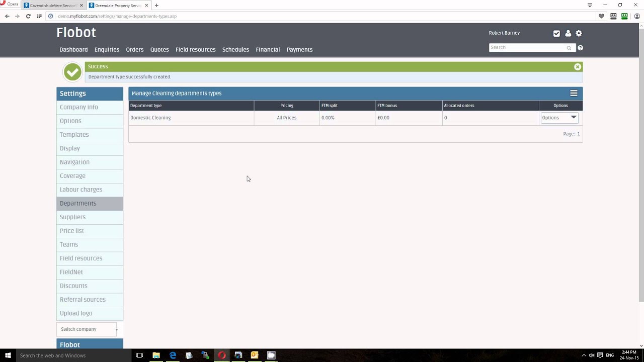 How to add departments to flobot - YouTube