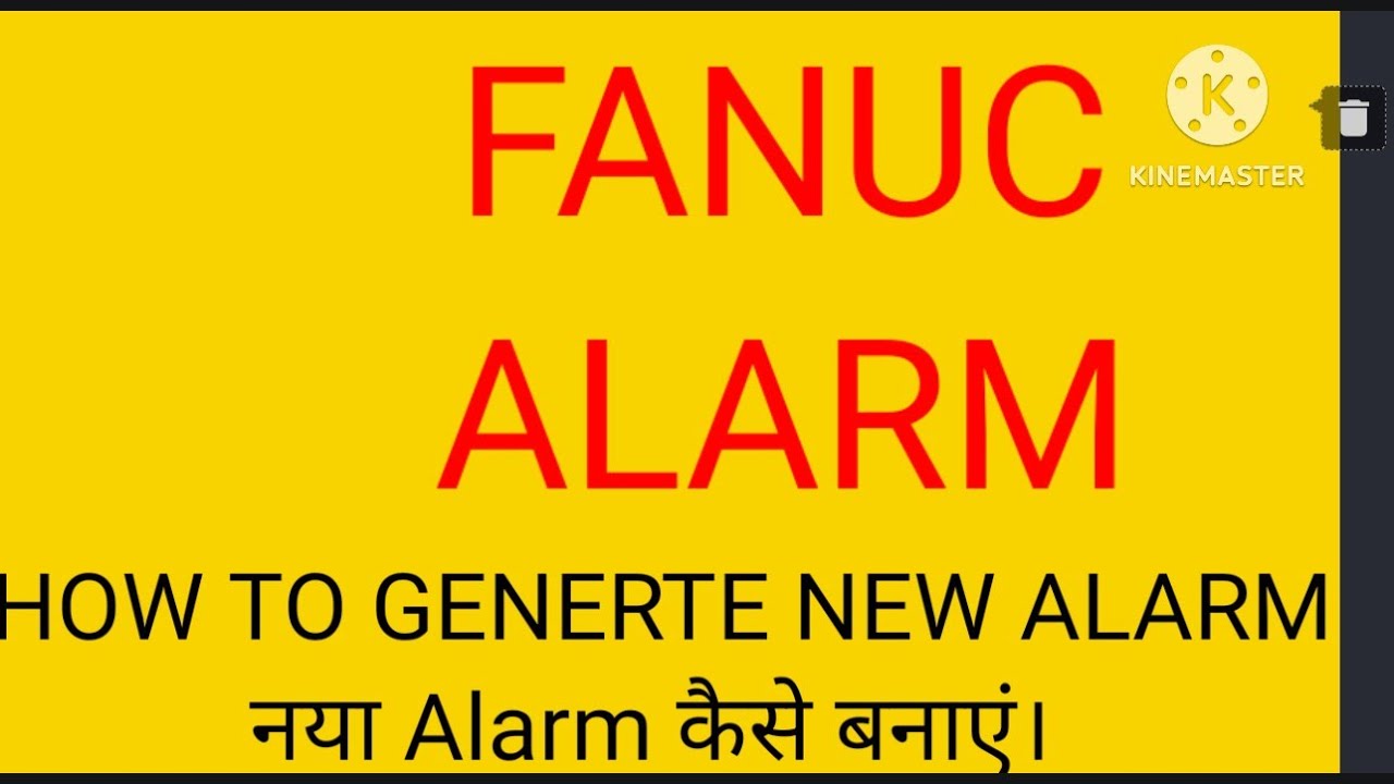 How to make new alarm in Fanuc cnc machine. - YouTube
