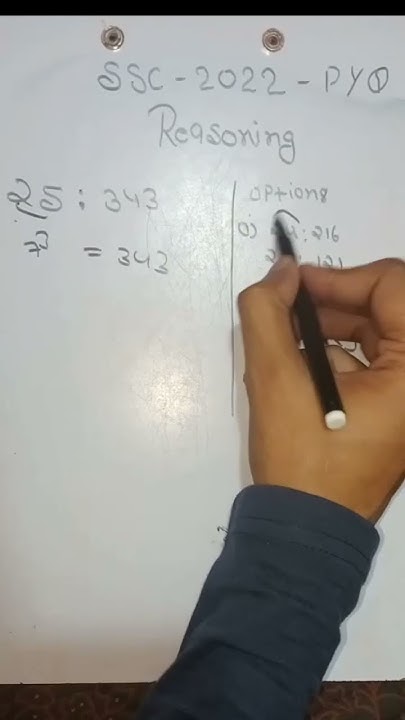 SSC 2022 REASONING PYQ 30 SEC SERIES - YouTube