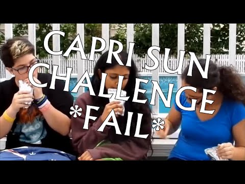 CAPRI SUN CHALLENGE!!! *FAIL* - YouTube