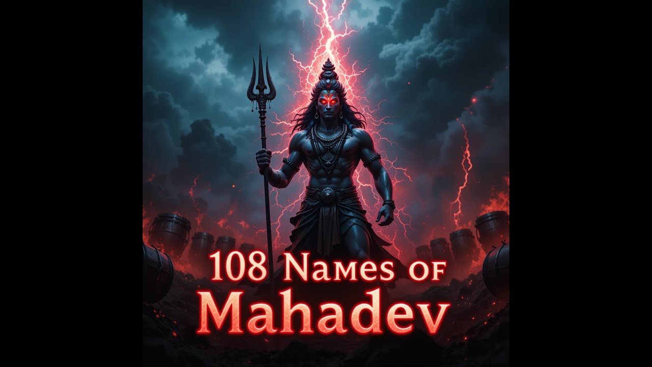 महादेव के 108 दिव्य नाम | 108 Names of Mahadev 🔱 Dark & Powerful Shiva ...