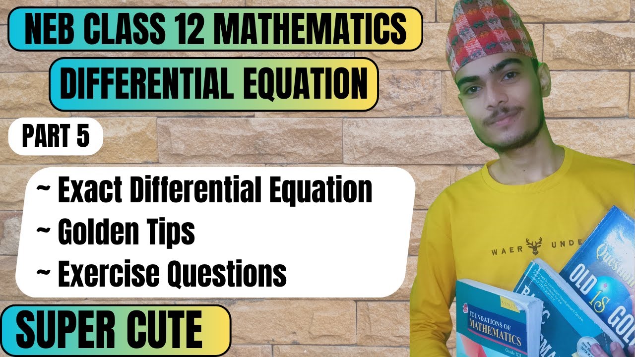 Exact Differential Equation || Part 5 || Differential Equation || Class ...