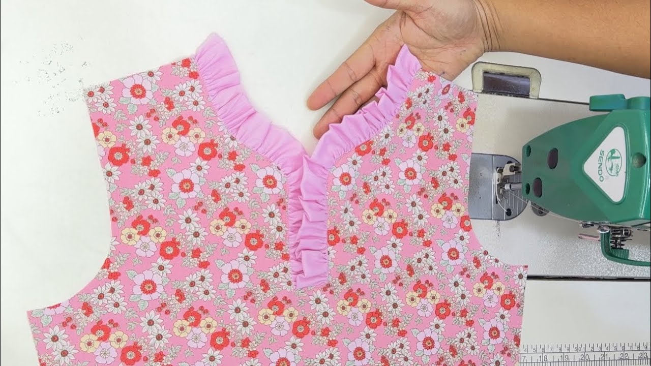 The most Trendy Neck Design | Ruffle Placket Neck Design | Unique ...