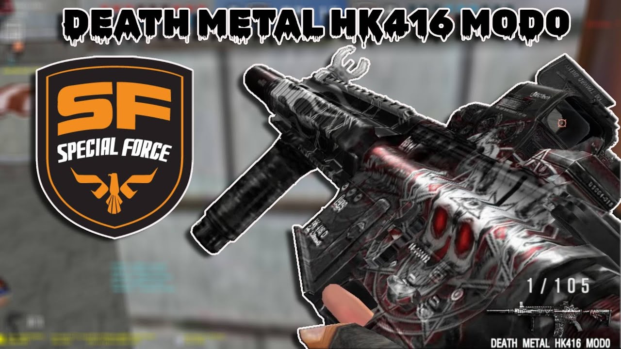 [SF] : ปืนกลลดแรงดีด นิ่ง เงียบ ตรง !! 🔥DEATH METAL HK416 MOD0🔥 - YouTube
