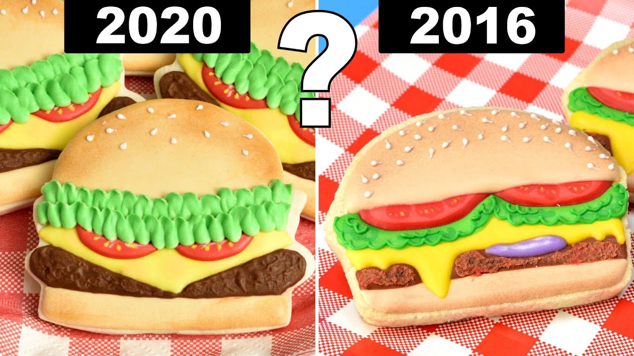 HOW TO DECORATE HAMBURGER COOKIES - YouTube