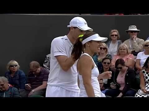 Martina Hingis/Jamie Murray vs. Lucie Hradecka/Roman Jebavy Wimbledon 2017 R3 💚🎾🏆⭐🆕