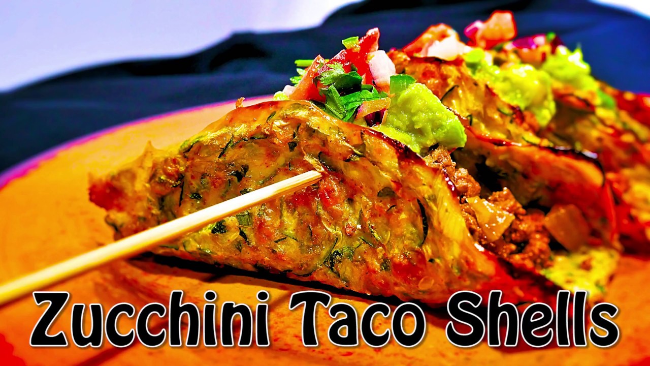 How to Make Zucchini Taco Shells/Tortillas | Best You'll Ever Have In ...