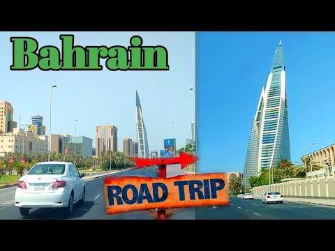 Road Trip Manama, the capital of Bahrain | Car Vlog Manama 4K Full HD ...