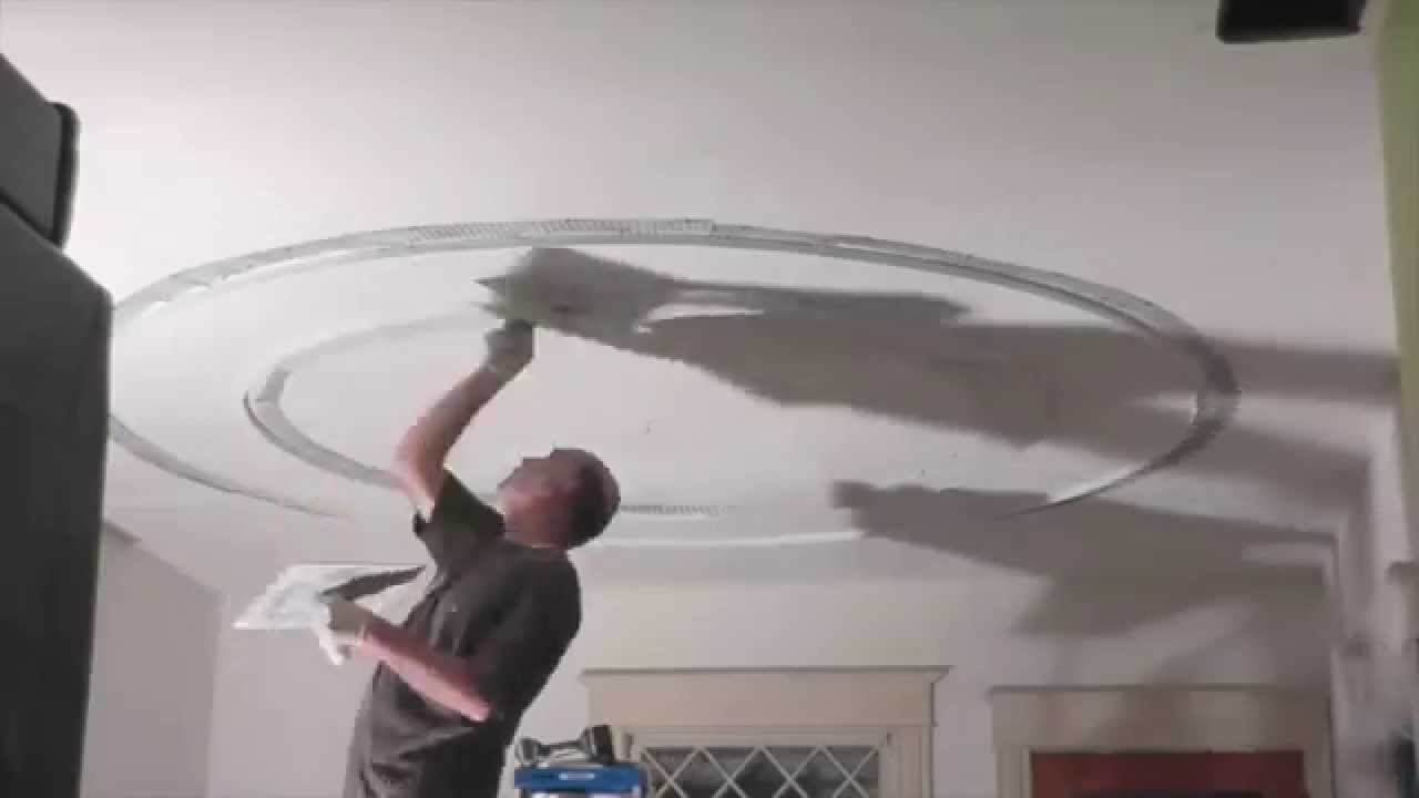 Sculpted Plaster Ceiling - YouTube