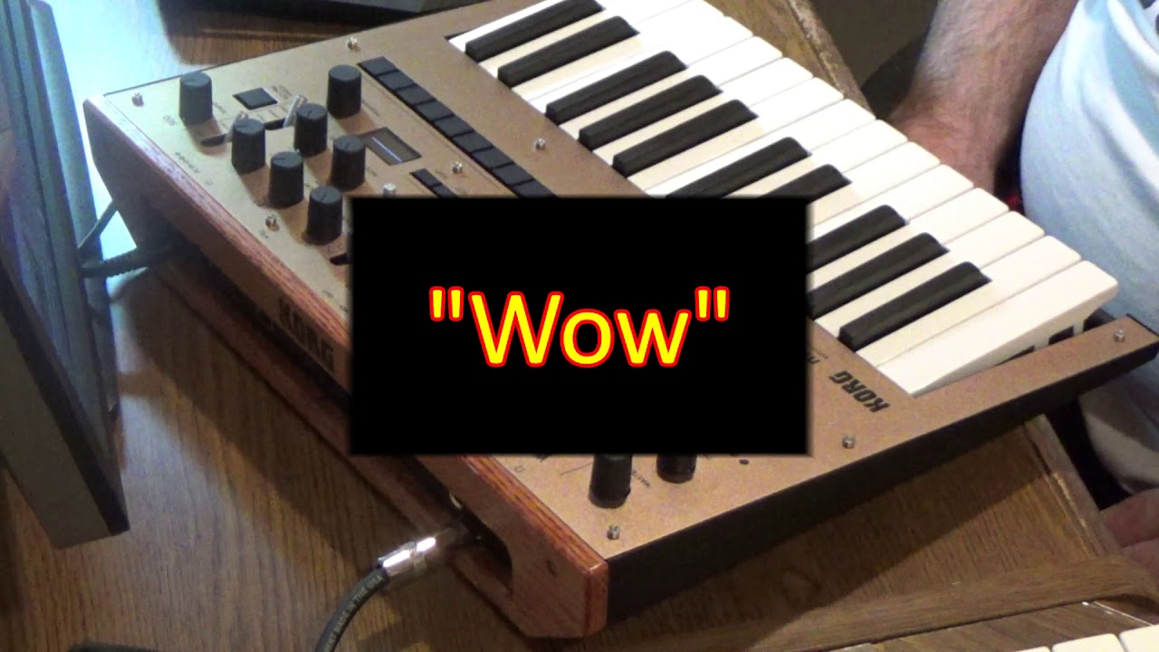 A Handful of Original Korg monologue Patches - YouTube