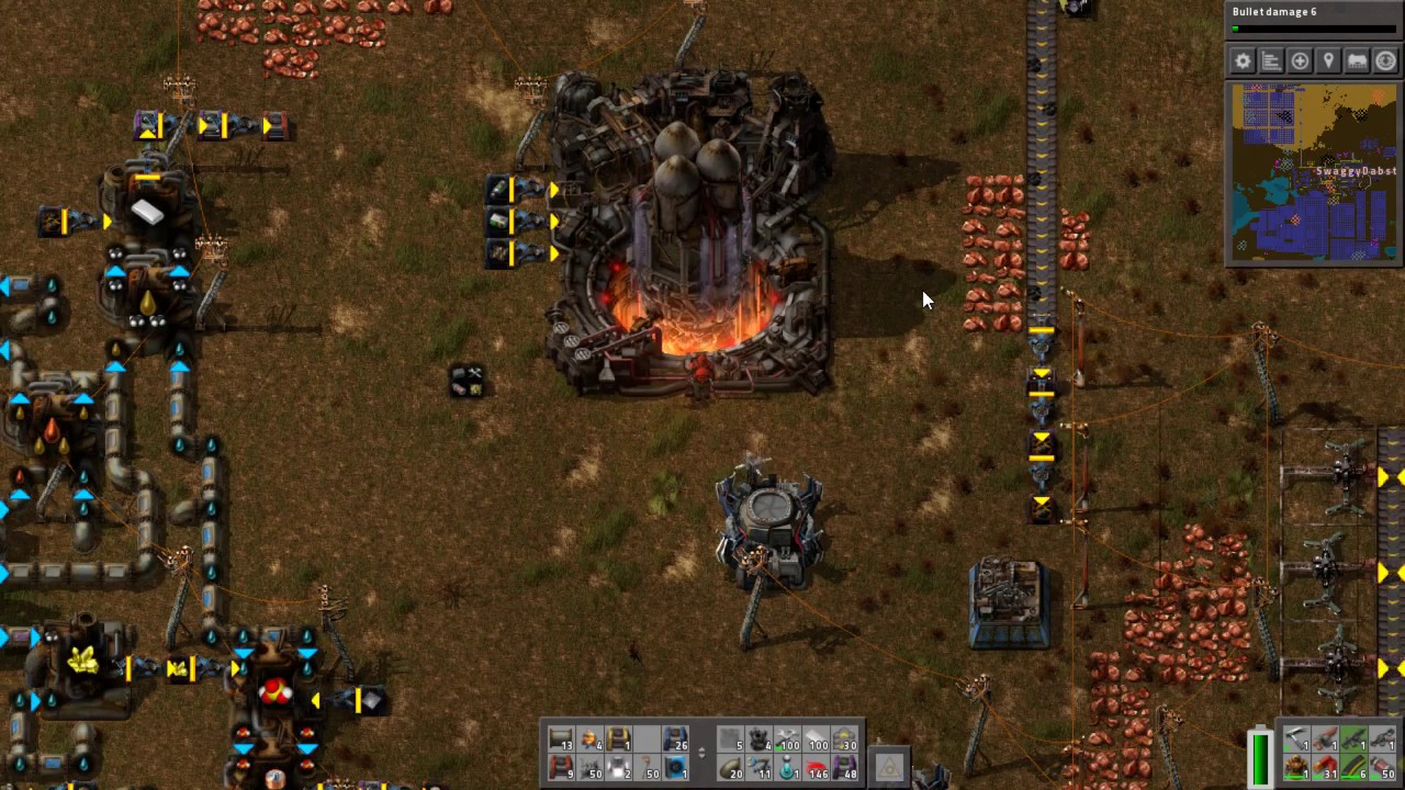 Factorio - Launching the Satellite/Rocket into Space and Beating the ...