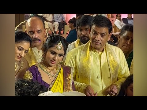 Producer Dil Raju and Wife Tejaswini Visuals @ A Wedding
